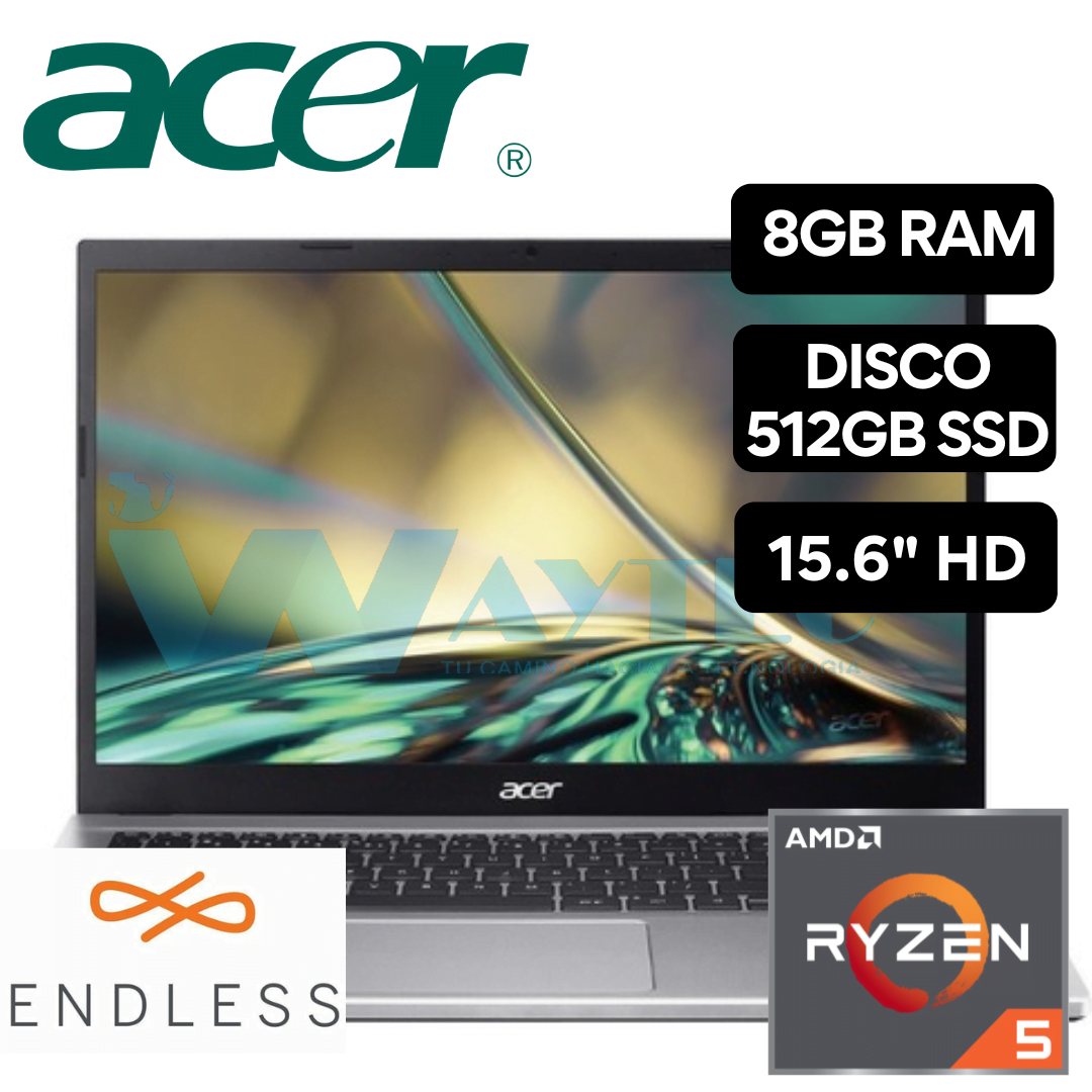 Acer Portátil -Hexa-core (6 Core) - 8GB Total RAM - 512GB SSD | NX ...